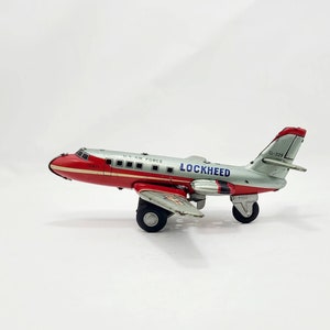 Lockheed Jet Tin Toy From the 70s - Etsy