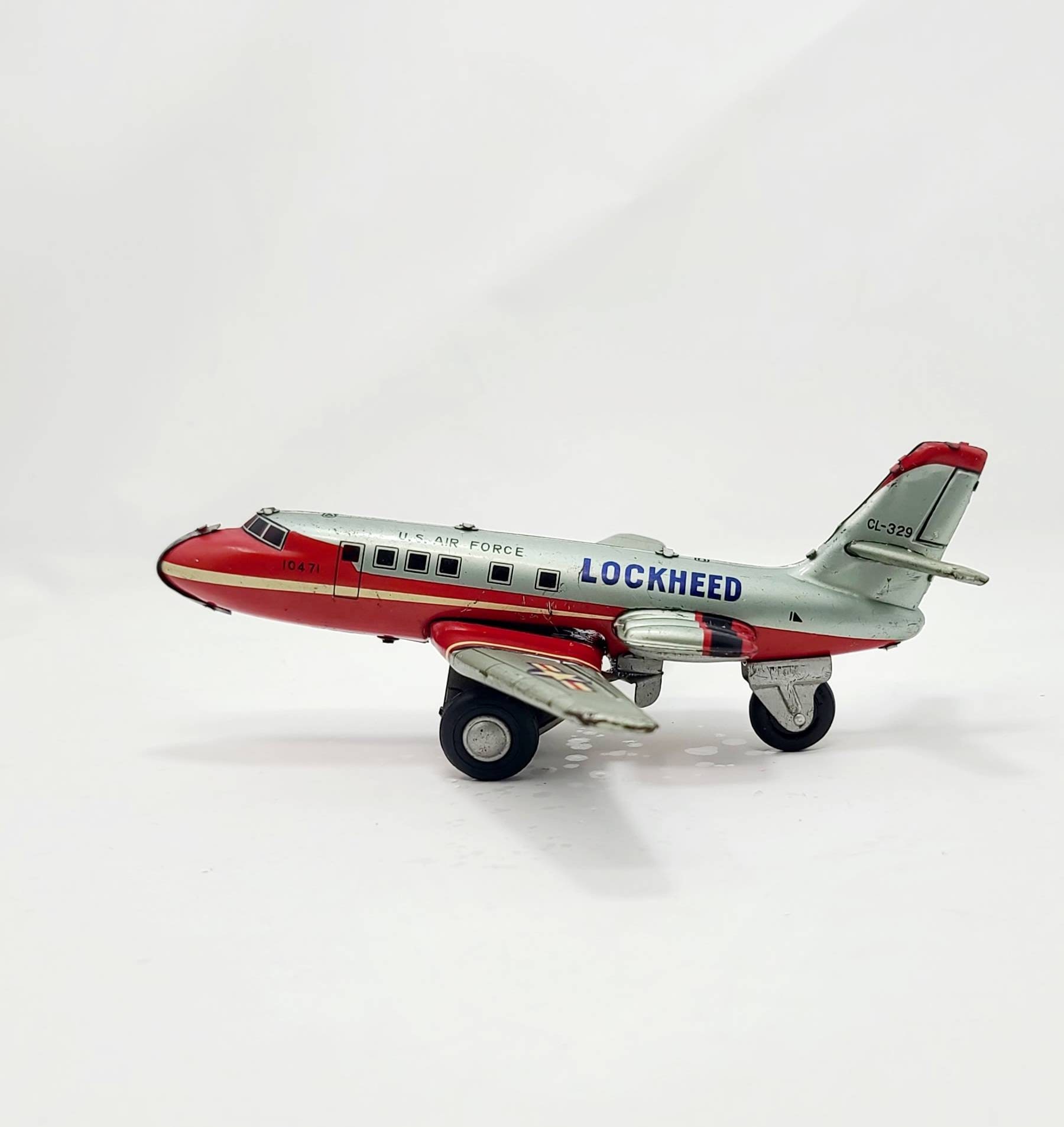 Lockheed Jet Tin Toy From the 70s - Etsy