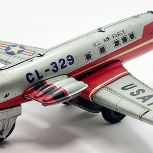 Lockheed Jet Tin Toy From the 70s - Etsy