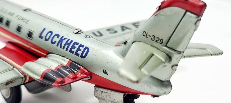 Lockheed Jet Tin Toy From the 70s - Etsy
