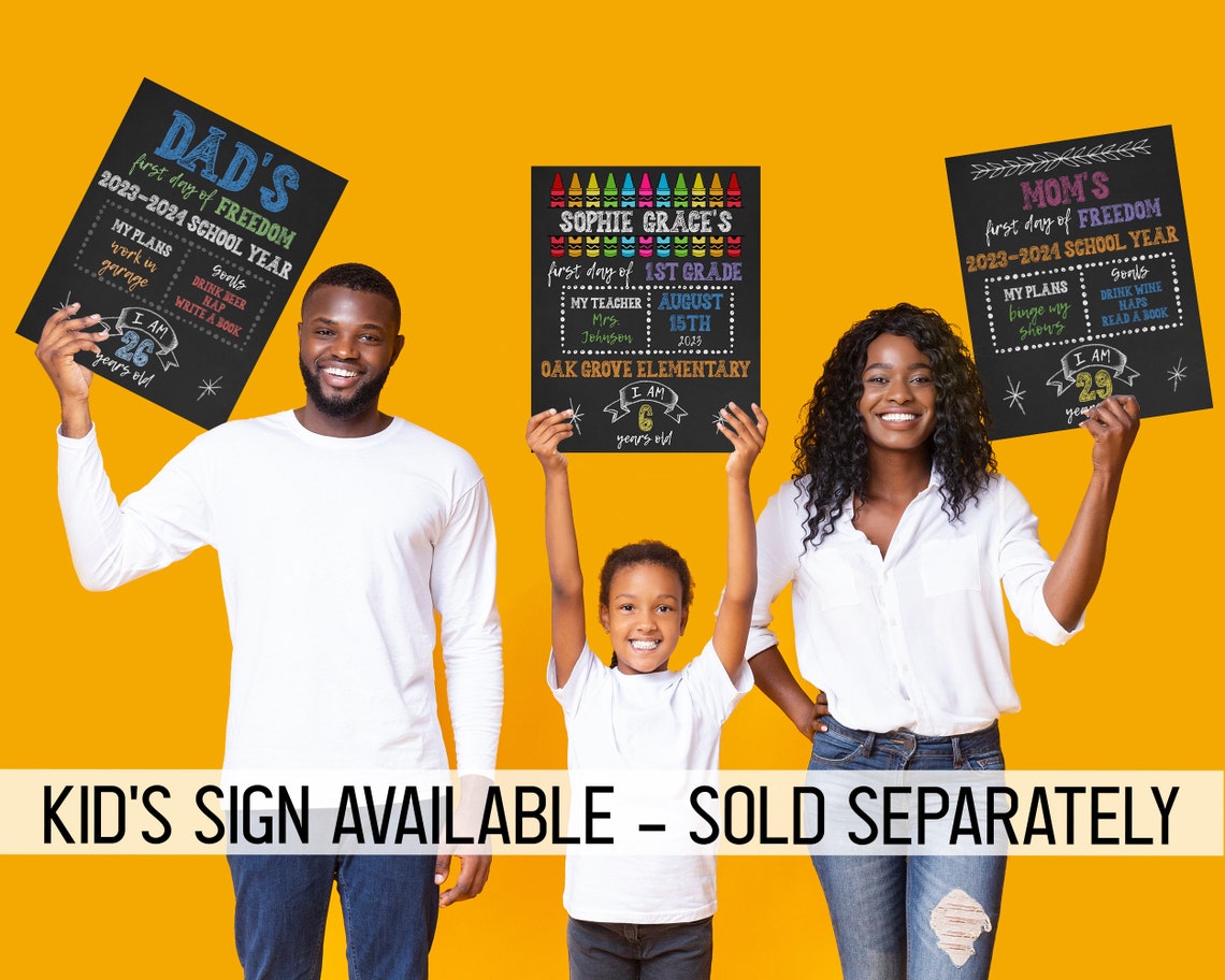 Printable Funny First Day of School Sign Editable Last Day - Etsy