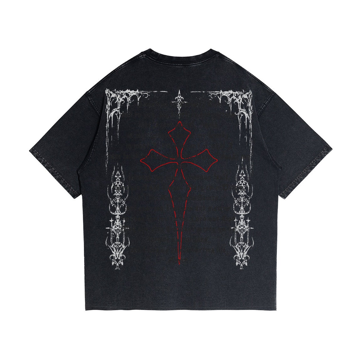 Fallen Angel Tee, 260GSM, Faded Raw Hem, Fashion, Short Sleeve, Crew ...