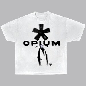Opium Angel Tee, T-shirt, Opium, Y2k, Streetwear, Fashion, Black, White ...