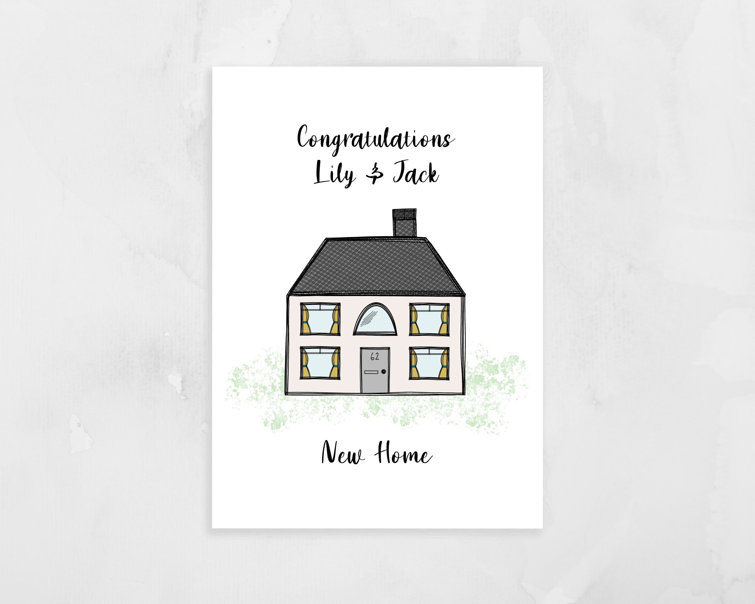 Congratulations New Home Card Personalised With Name/s and - Etsy