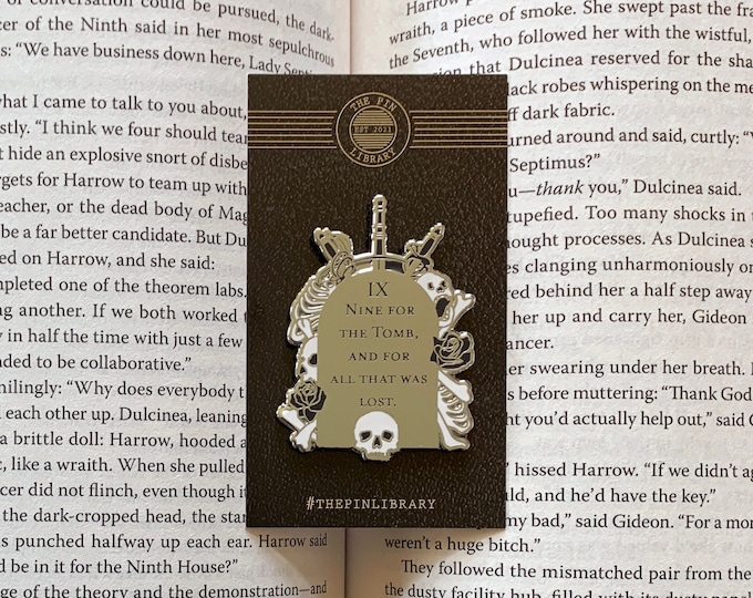Nine for the Tomb – Gideon the Ninth Inspired Enamel Pin - Etsy