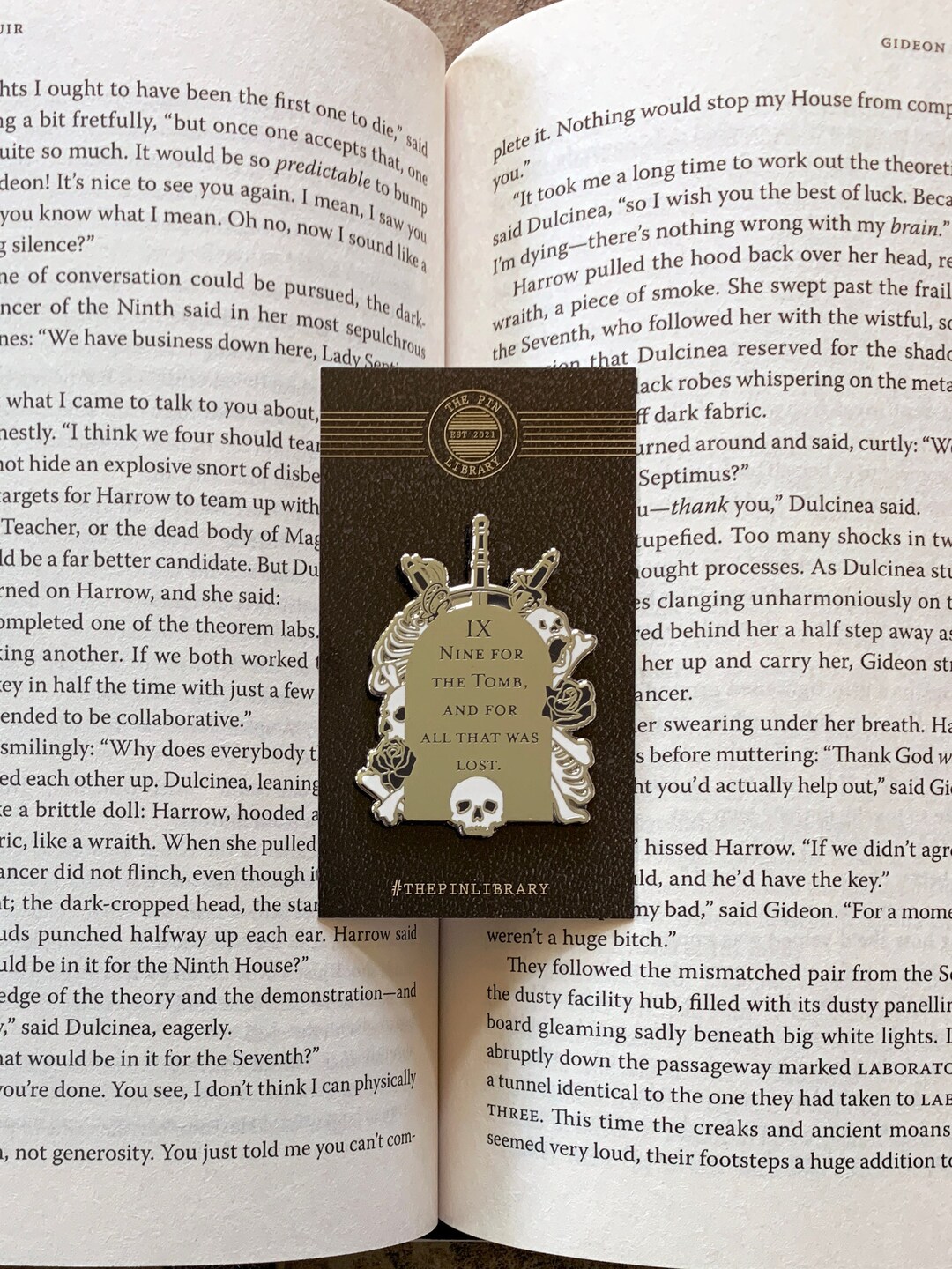 Nine for the Tomb – Gideon the Ninth Inspired Enamel Pin - Etsy