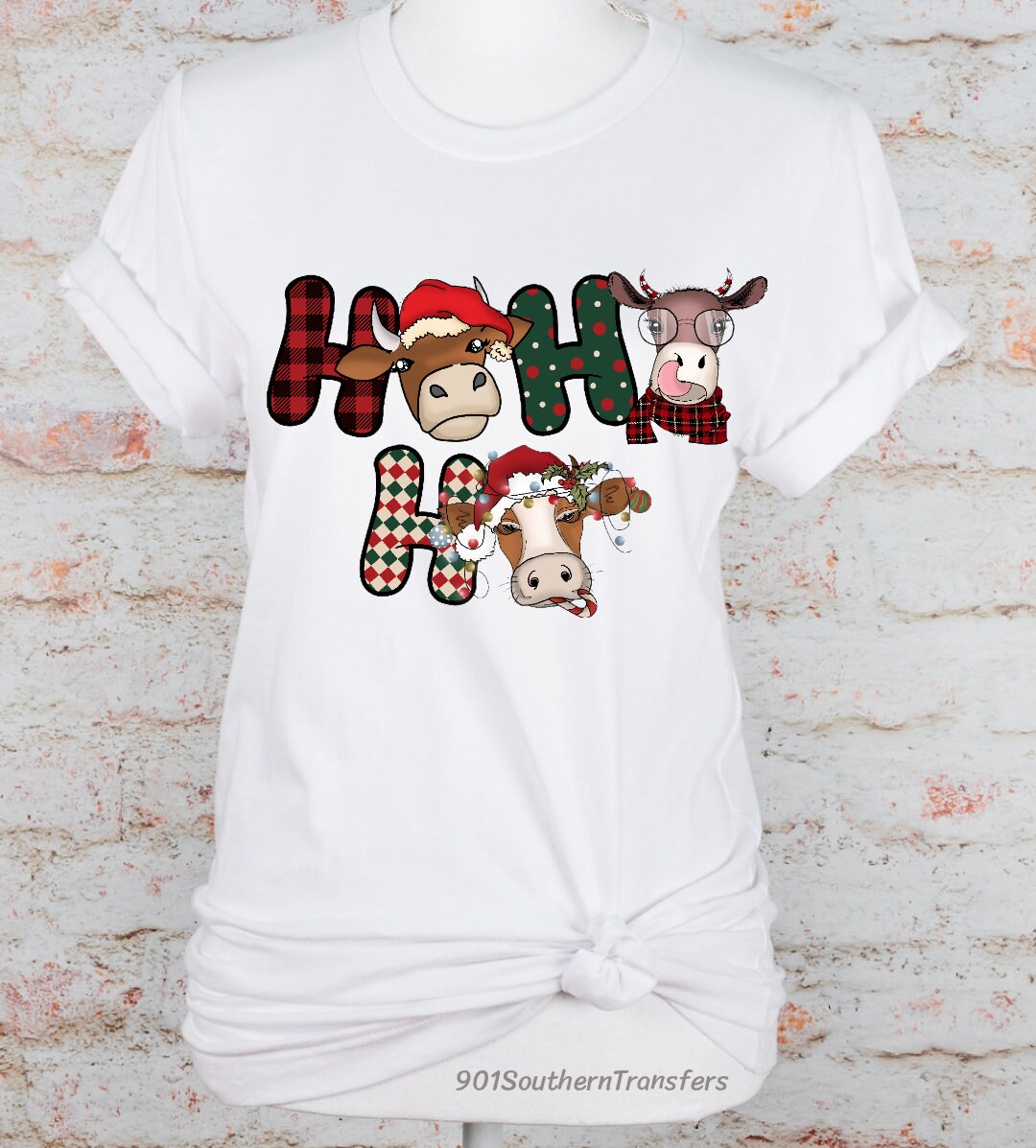 Ho Ho Ho Cows Dtf Transfer - Etsy
