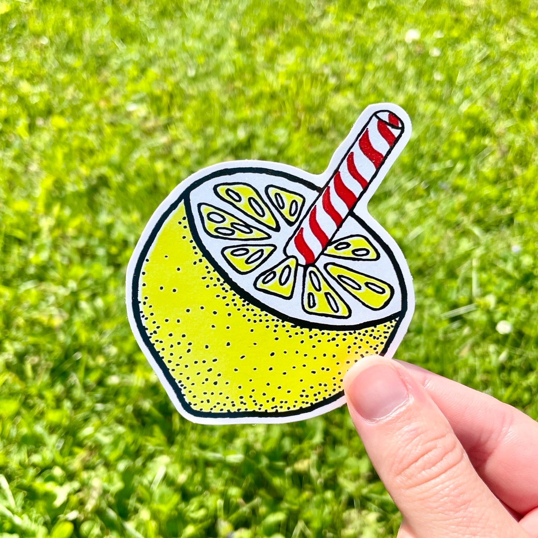 Baltimore Lemon Peppermint Stick Stickers 3x3" and 2x2" - Etsy