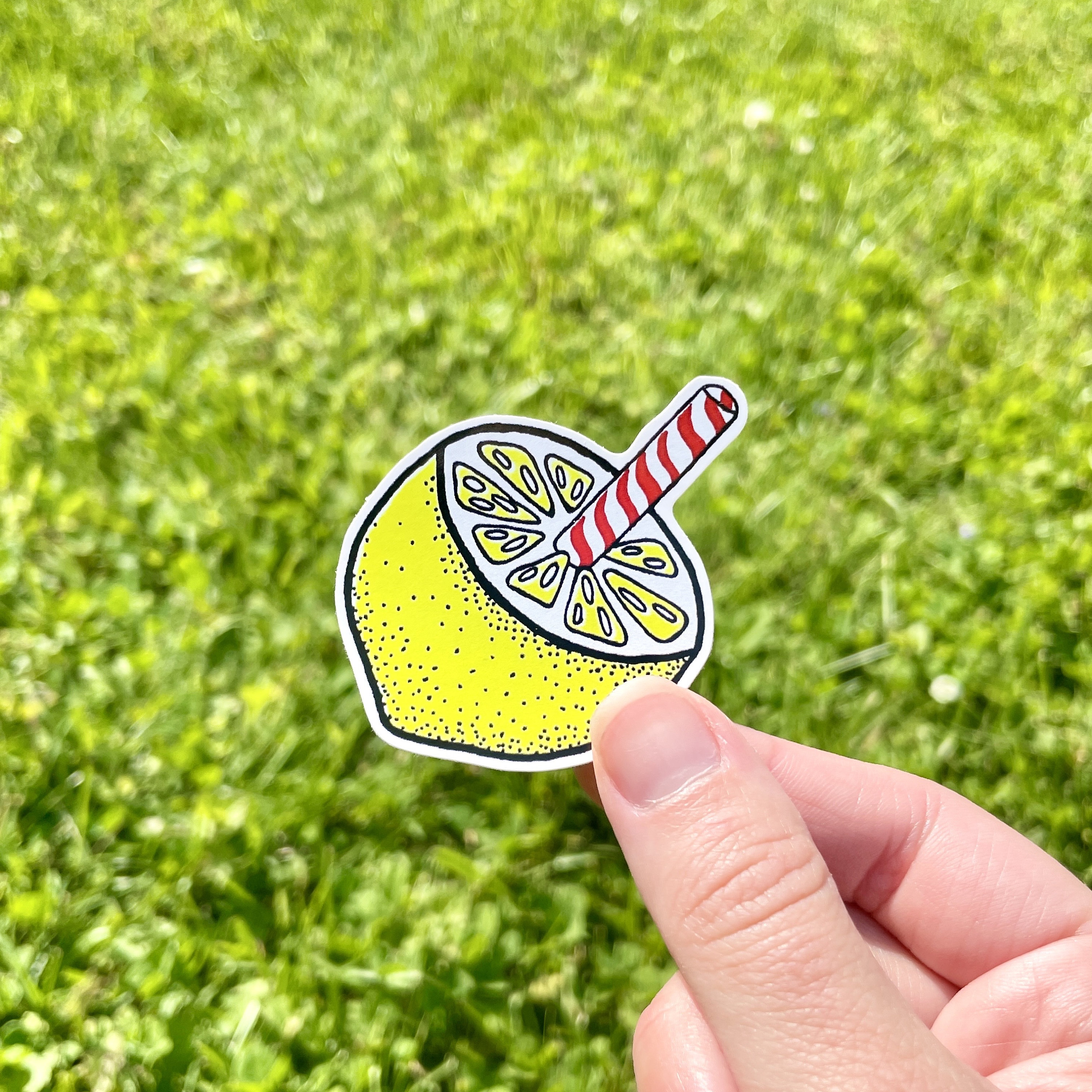 Baltimore Lemon Peppermint Stick Stickers 3x3 and 2x2 - Etsy
