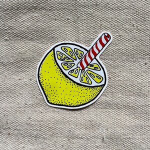 Baltimore Lemon Peppermint Stick Stickers 3x3" and 2x2" - Etsy