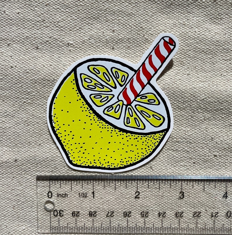 Baltimore Lemon Peppermint Stick Stickers 3x3 and 2x2 - Etsy