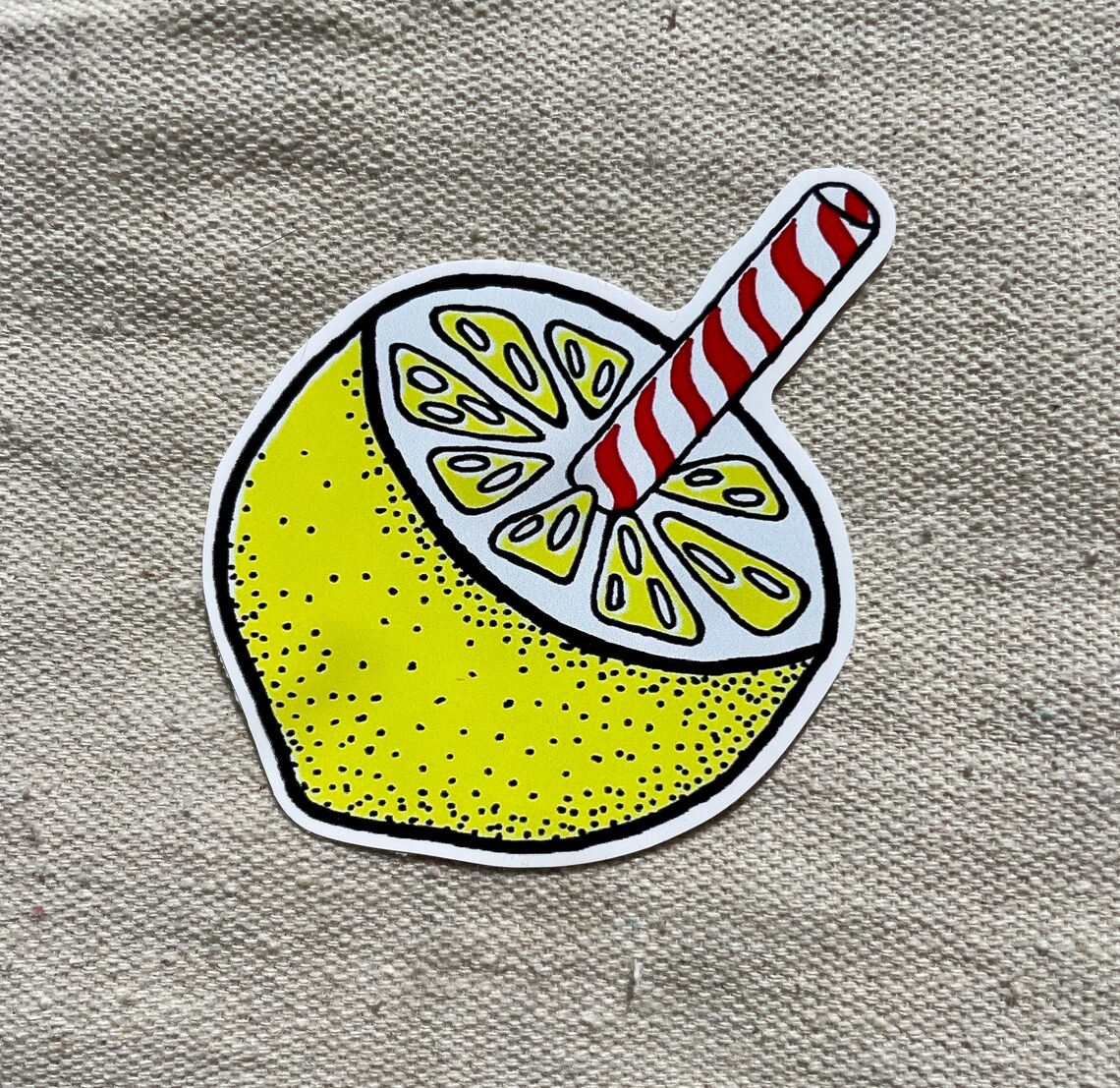 Baltimore Lemon Peppermint Stick Stickers 3x3 and - Etsy