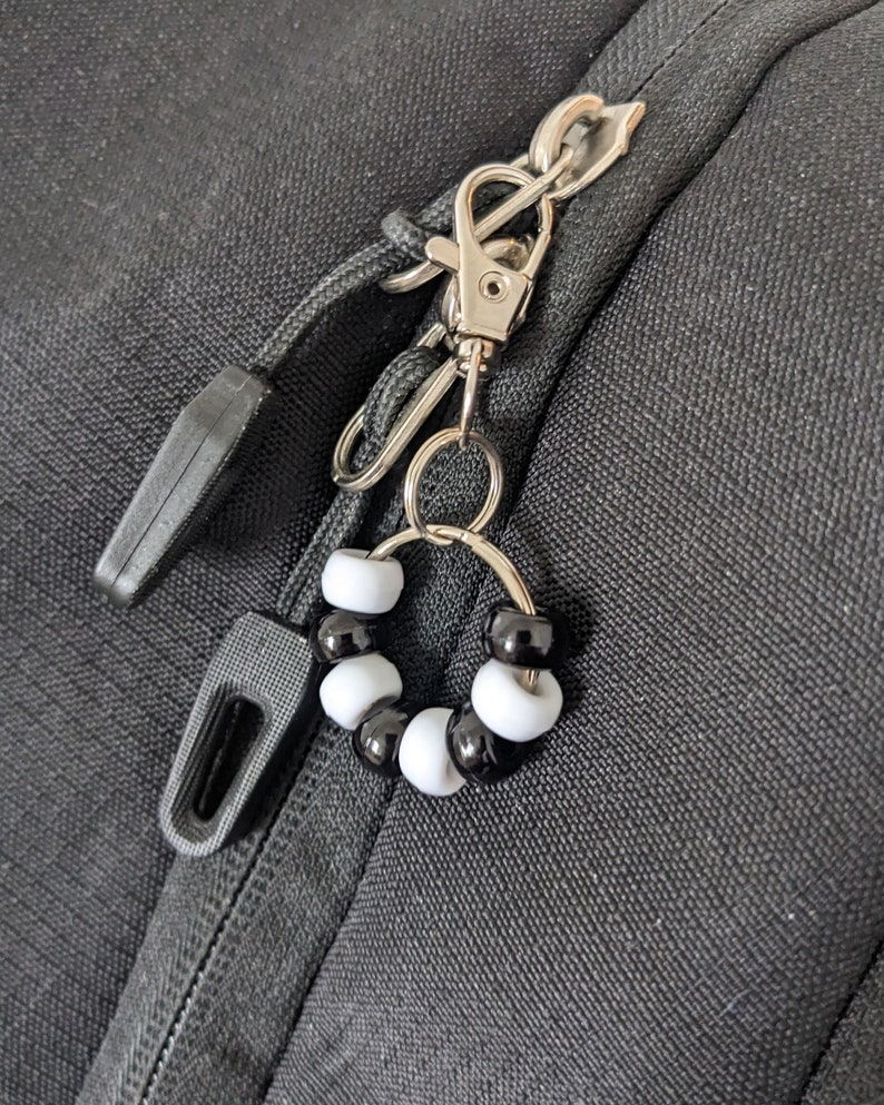 Pony Bead Keychain Fidget With Claw Clasp, Multiple Styles, for Adults ...