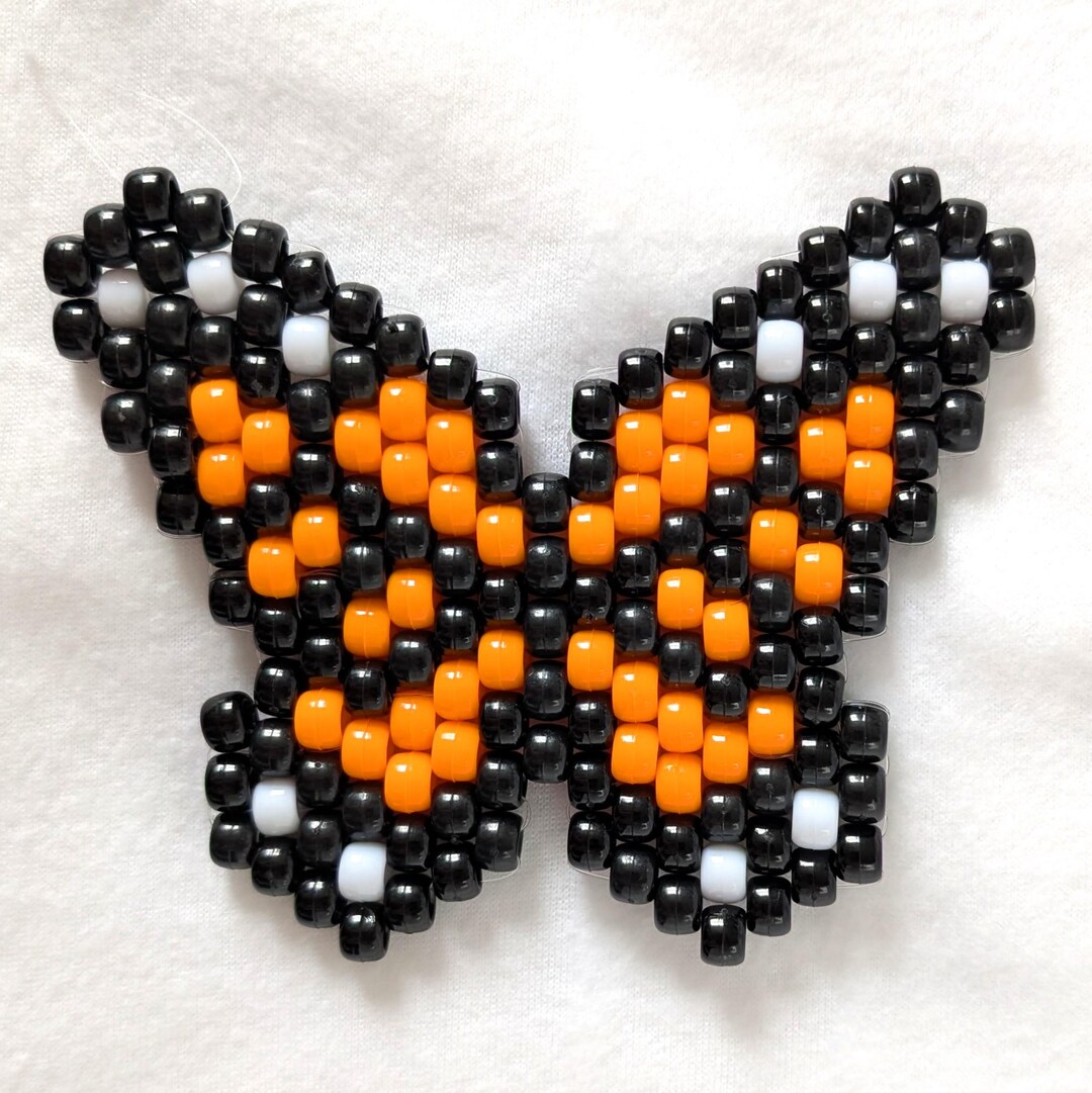 Beaded Butterfly, Pony Beads, Kandi, Monarch - Etsy