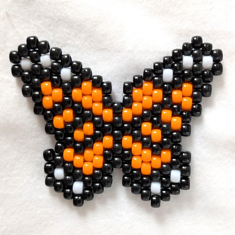 Beaded Butterfly, Pony Beads, Kandi, Monarch - Etsy
