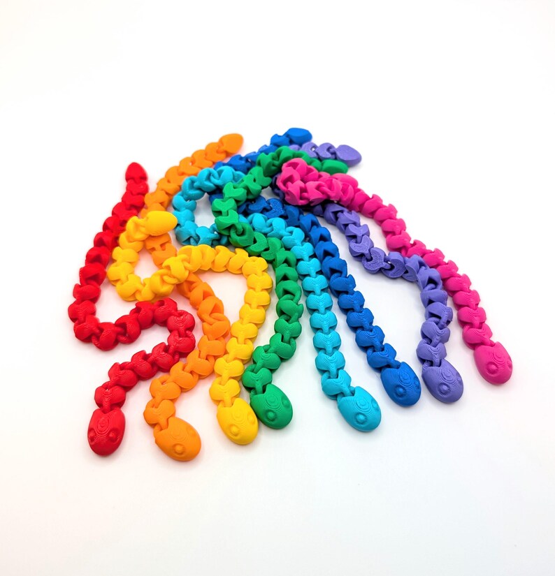 Single - Fidget Snake - 8 Color Options - Etsy