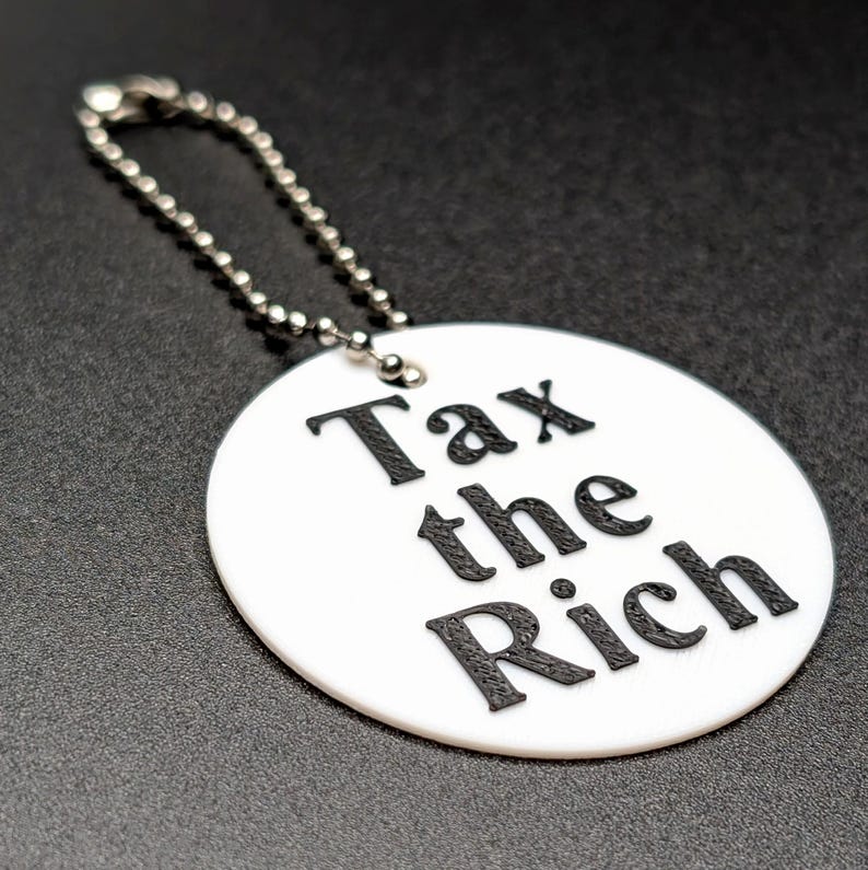 Tax the Rich - Keychain - Etsy