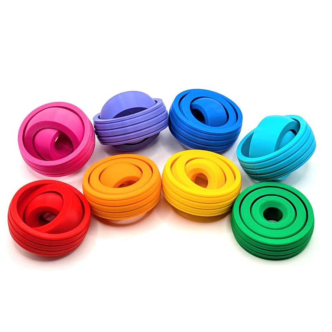 Spinning Gyroscope Fidgets, 8 Color Options, Sensory Toy - Etsy