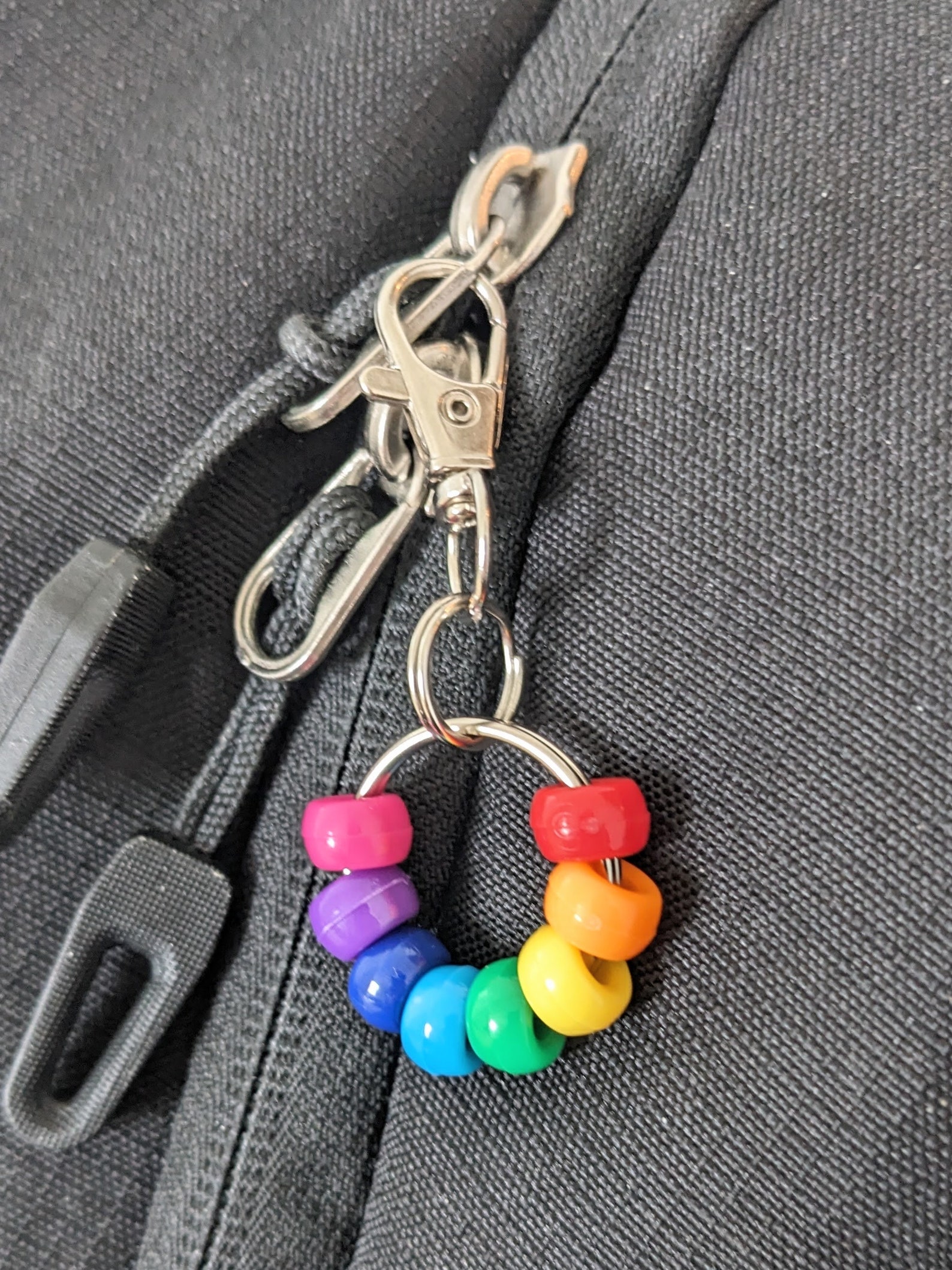 Pony Bead Keychain Fidget With Claw Clasp, Multiple Styles, Sensory Toy ...