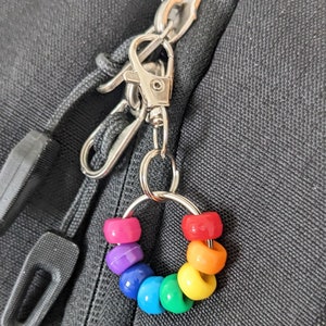 Pony Bead Keychain Fidget With Claw Clasp, Multiple Styles, Sensory Toy ...