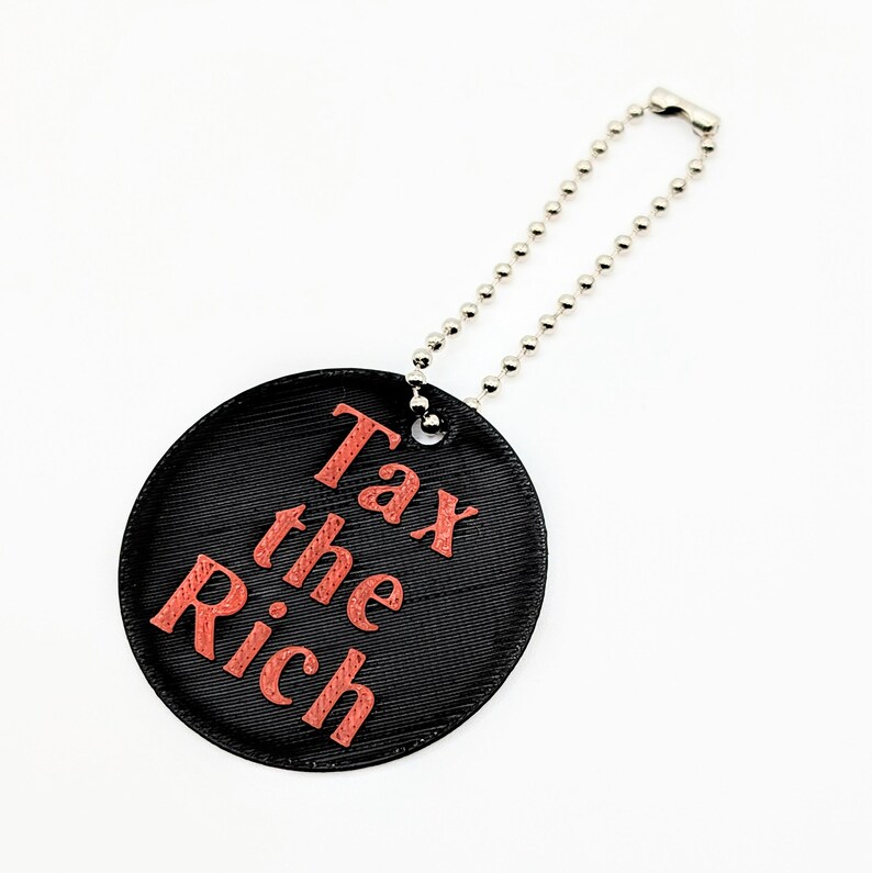 Tax the Rich - Keychain - Etsy