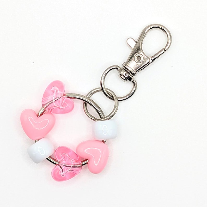 Pony Bead Keychain Fidget With Claw Clasp, Multiple Styles, Sensory Toy ...