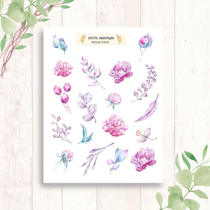 Peonies Stickers - Etsy