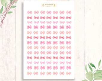 Bow Vinyl Sticker Sheet - Etsy