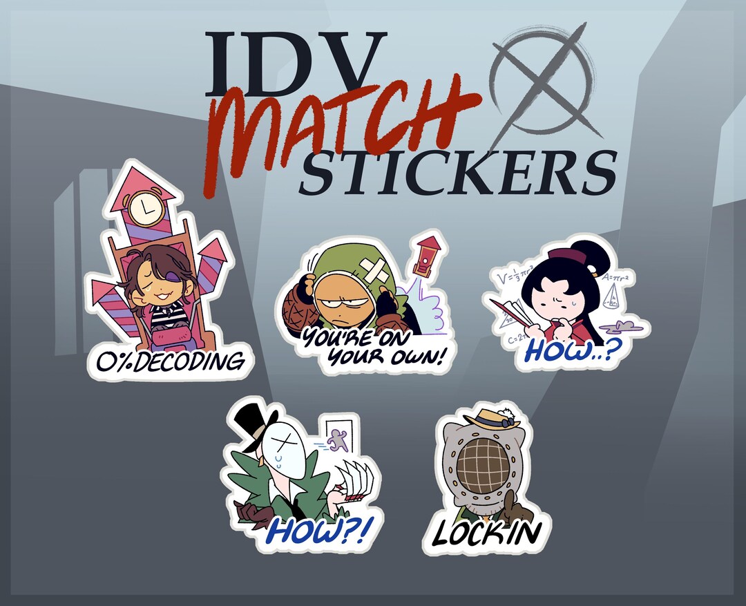 IDV Match Stickers - Etsy
