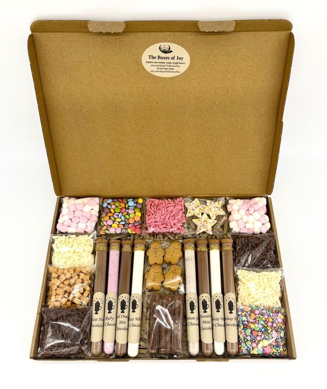 Ultimate Luxury HOT CHOCOLATE Gift Box, 8 Flavours Inc Gold, Ruby ...