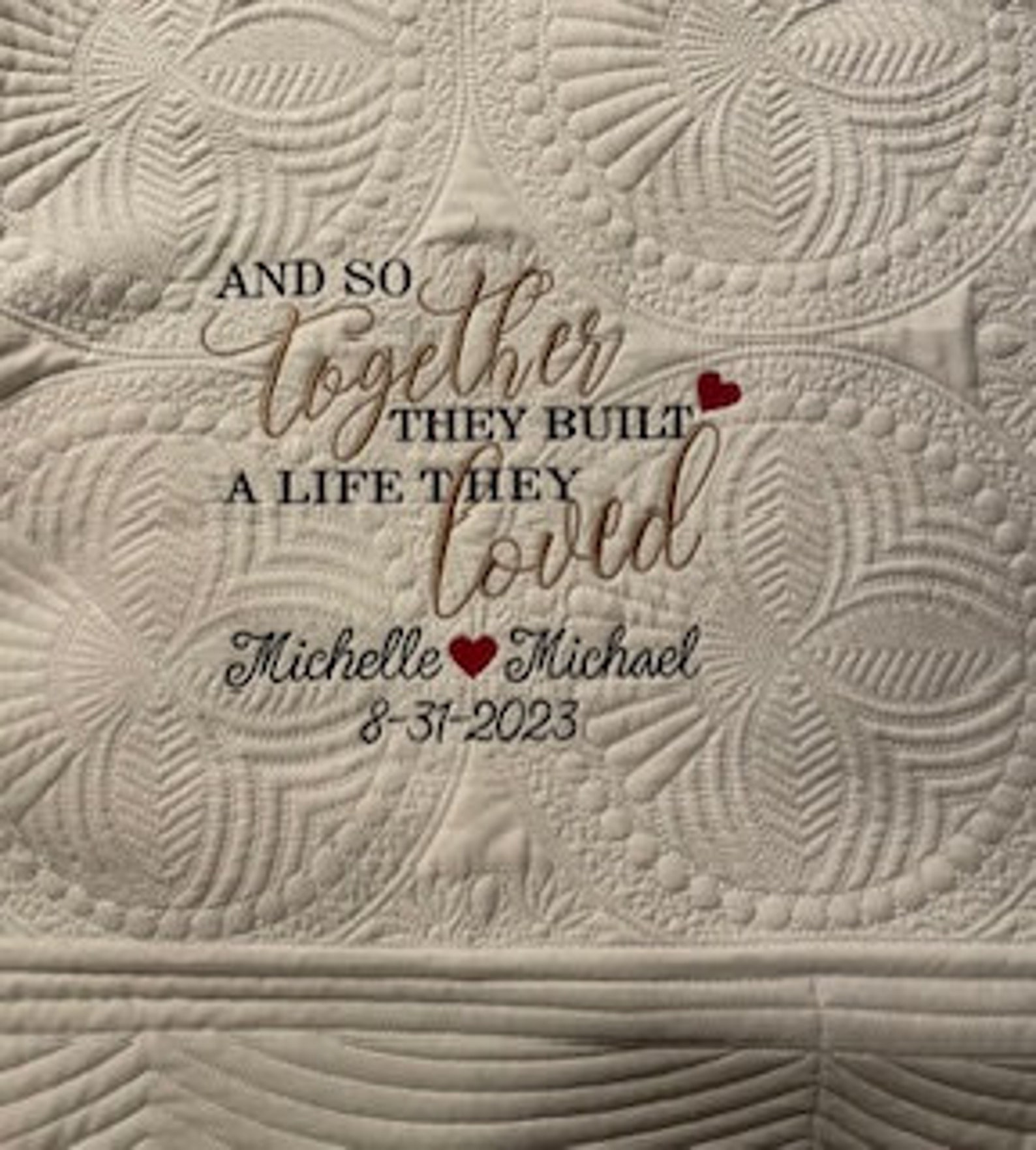 Personalized Heirloom Wedding Quilts - Etsy