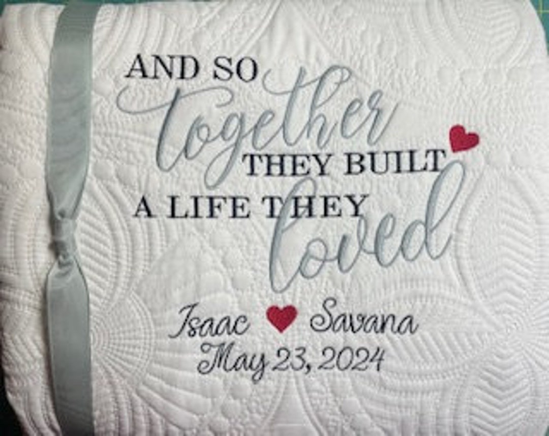 Personalized Heirloom Wedding Quilts - Etsy