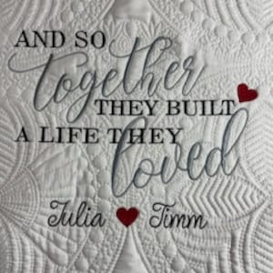 Personalized Heirloom Wedding Quilts - Etsy