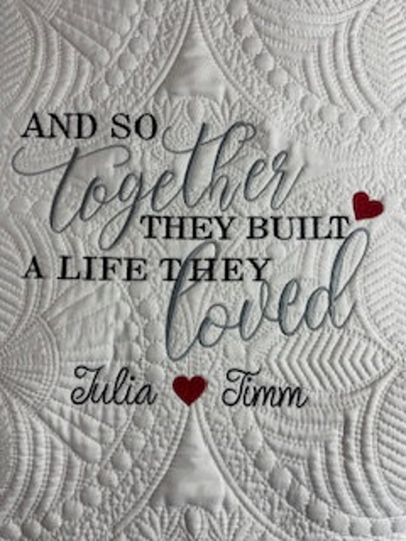 Personalized Heirloom Wedding Quilts - Etsy