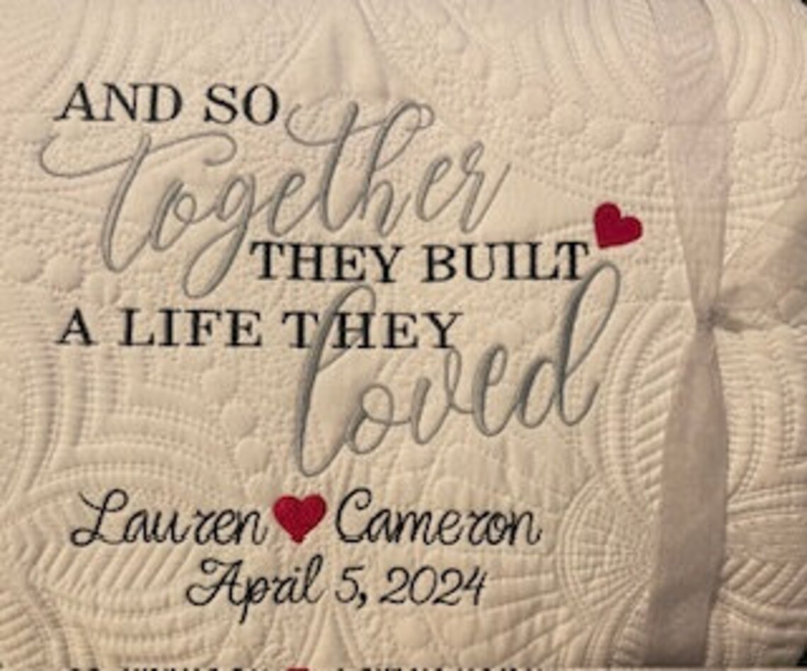 Personalized Heirloom Wedding Quilts - Etsy