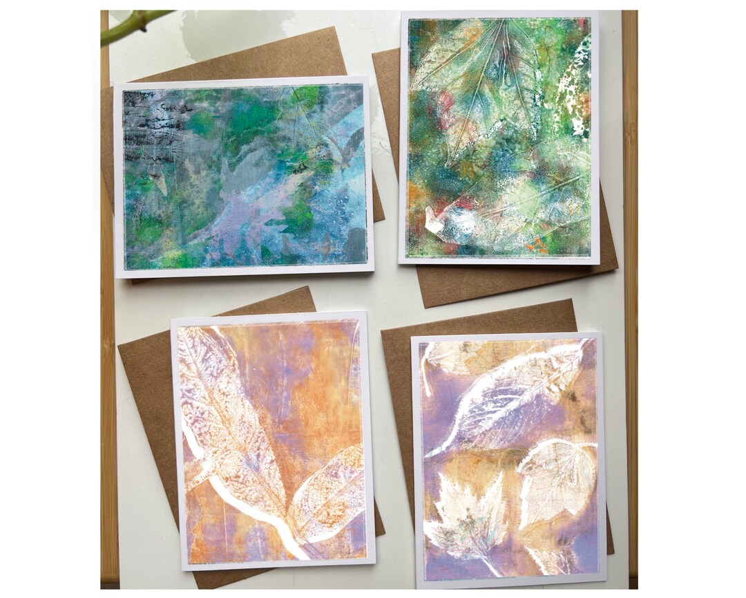 Nature Imprints| Blank Cards Set| Birthday Cards| Images From Hand ...