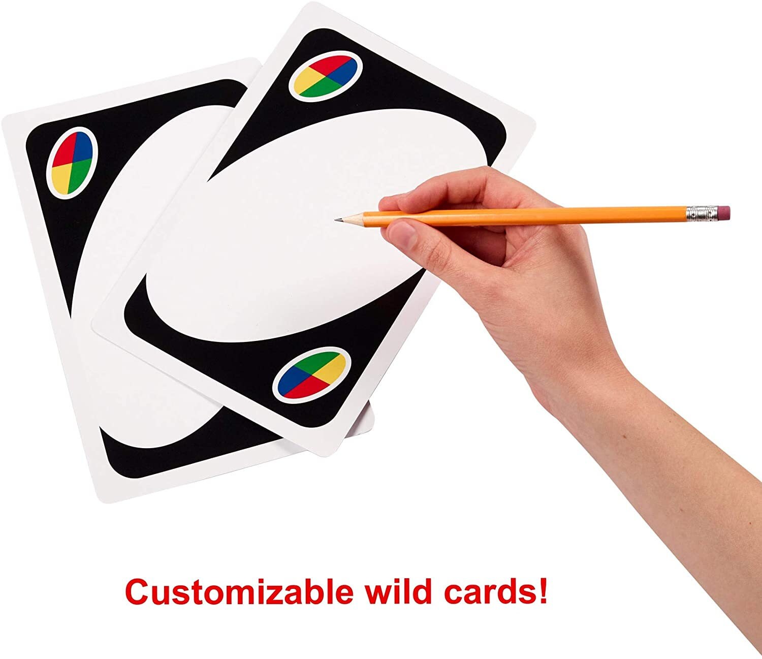 Mattel Games Giant UNO Family Card Game With 108 Oversized Cards and ...