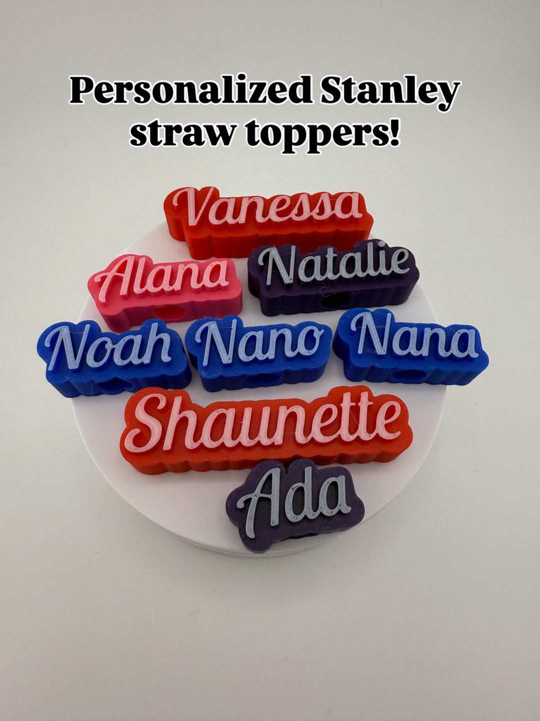 Personalized Stanley Cup Straw Toppers – Custom Fit & Style! - Etsy