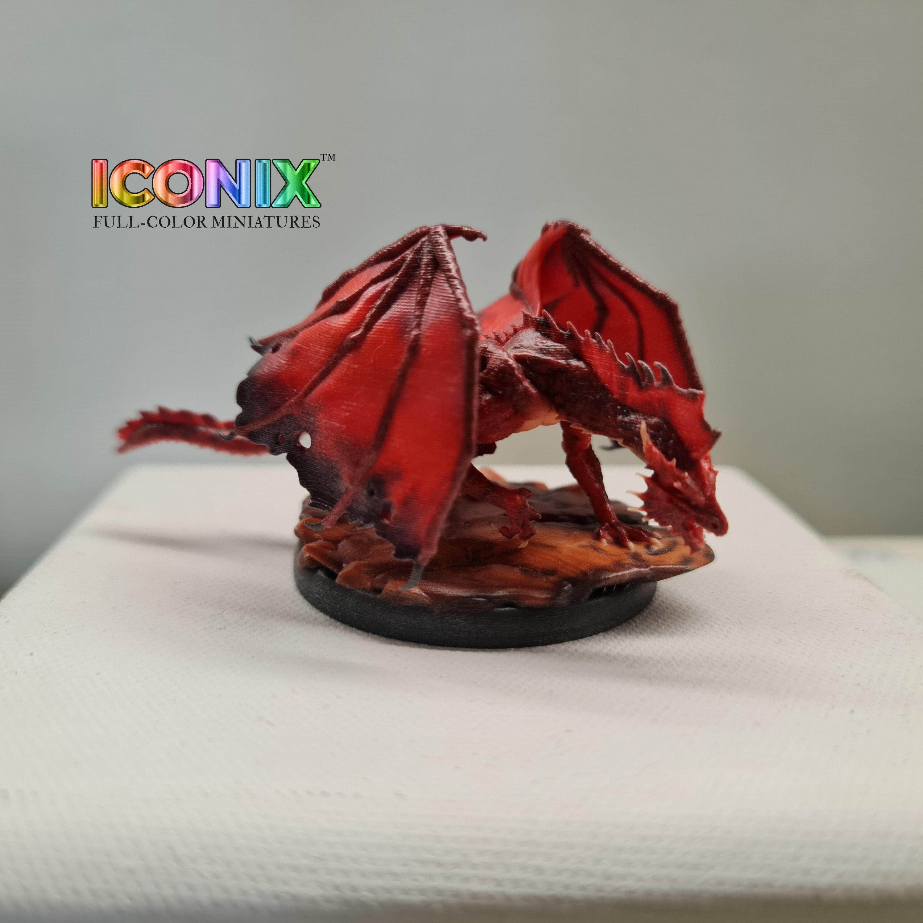 FULL COLOR Young Red Dragon Compatible With D&D or - Etsy