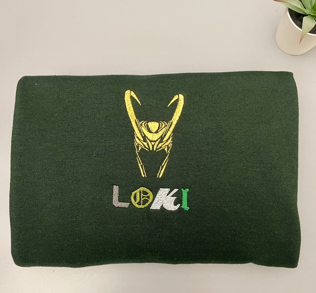 Loki Embroidery Sweatshirt - Etsy