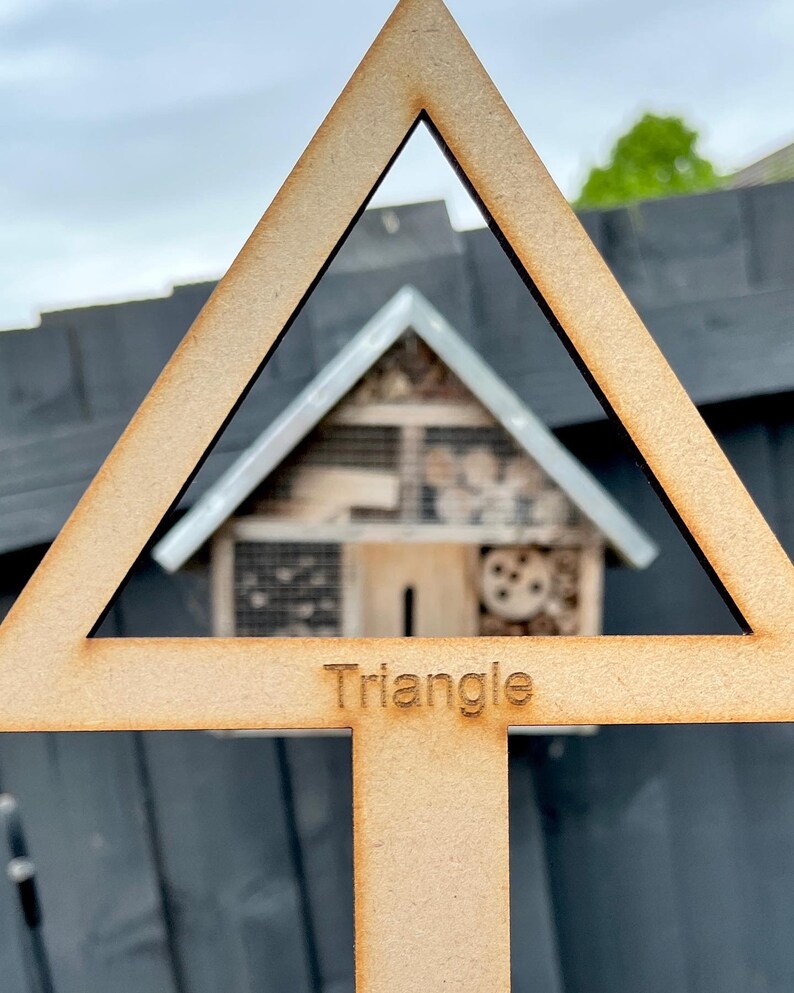 Shape Toys Wooden Shape Finders Shape Wands Preschool - Etsy