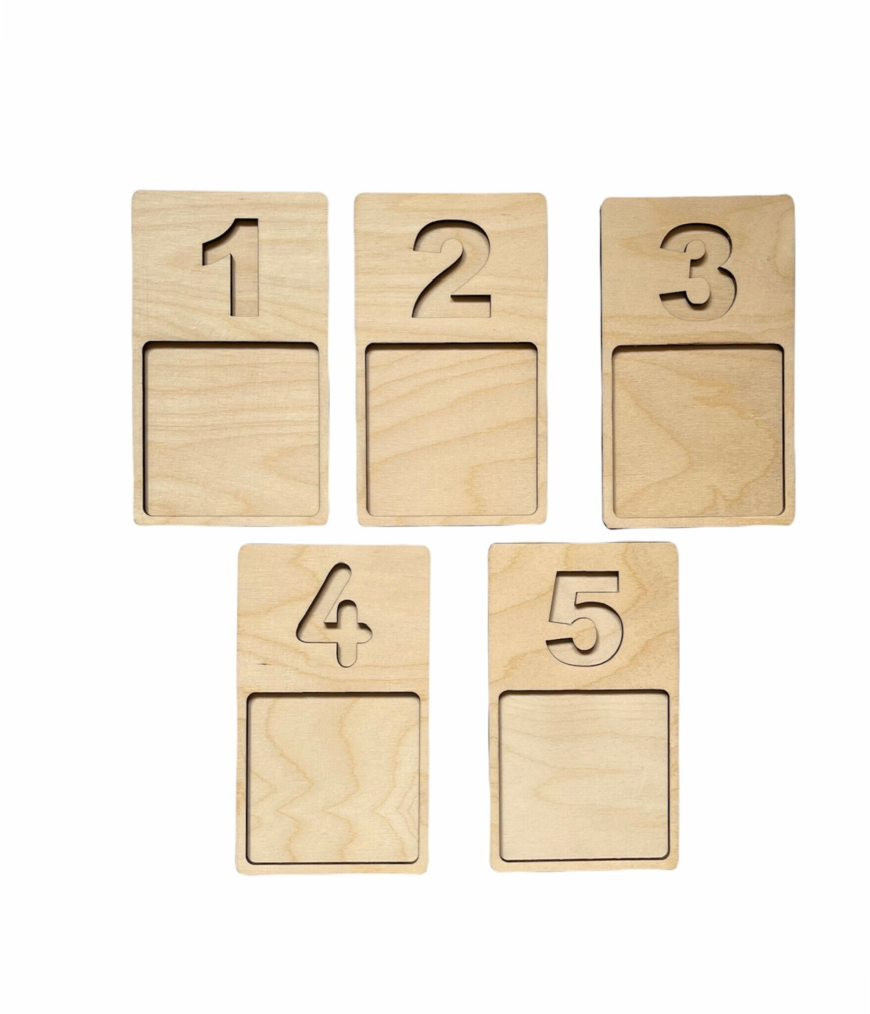 Wooden Number Trays for Counting Wooden Number Boards | Etsy UK