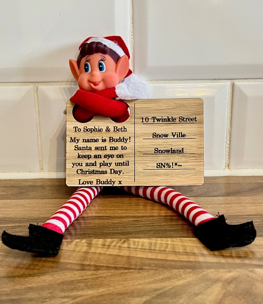 Personalised Elf Postcard, Elf Arrival Postcard, Christmas Delivery ...