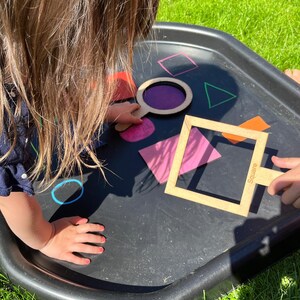 Shape Toys, Wooden Shape Finders, Shape Wands, Preschool Learning ...