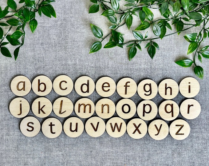 Wooden Alphabet Flashcards / A-Z Beech Wood Cards / Alphabet Cards - Etsy