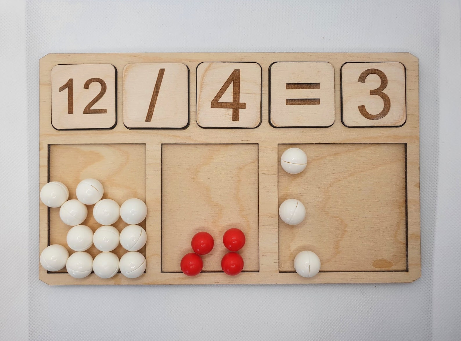 Wooden Maths Boards With Numbers and Symbols Learning Through - Etsy UK