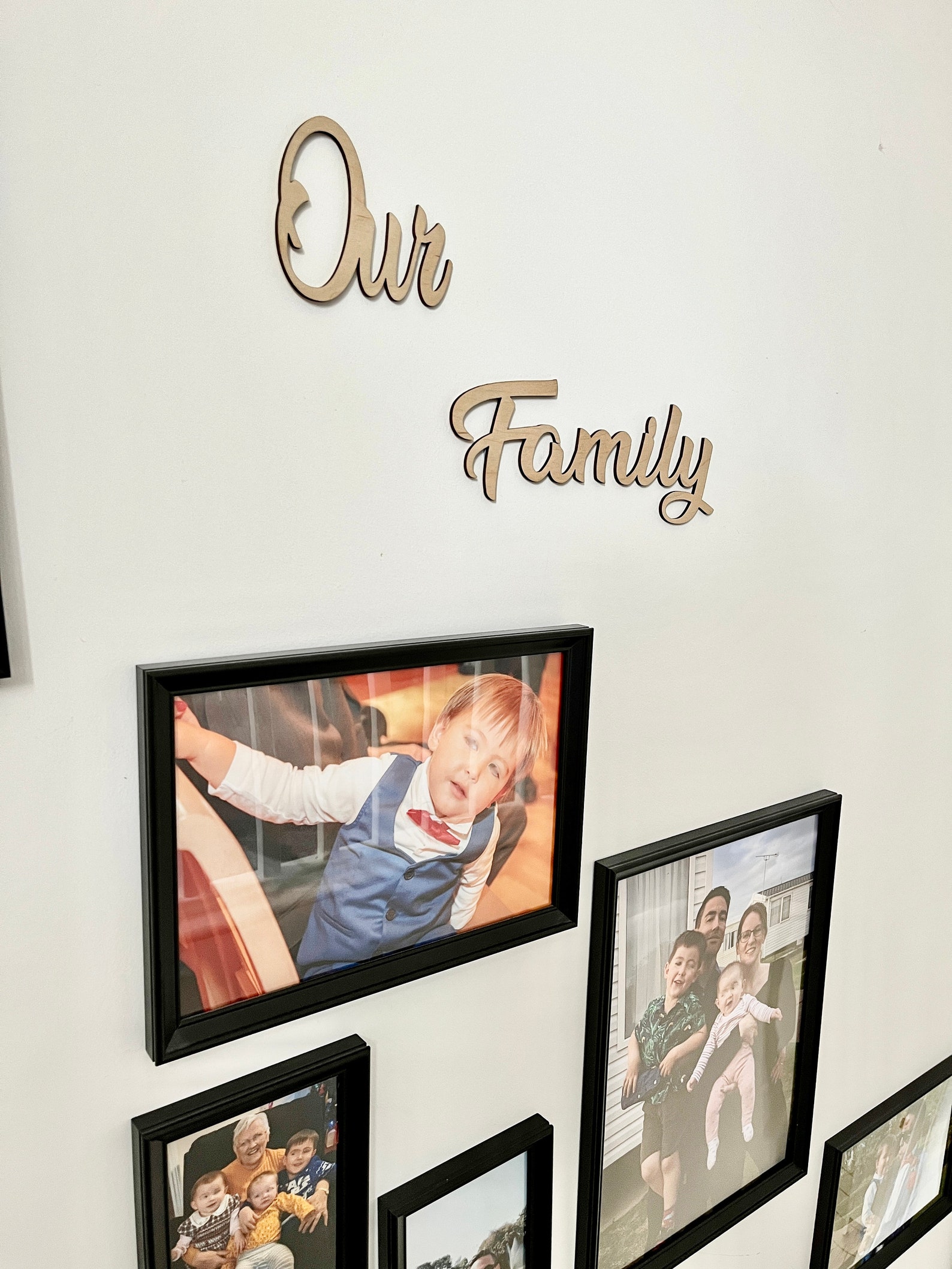 Wall Words Our Family Wall Art Family Wall Art Text Our - Etsy