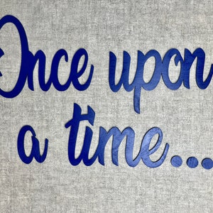 Once Upon A Time Wall Art, Reading Corner Decor, Nursery Wall Art Text ...