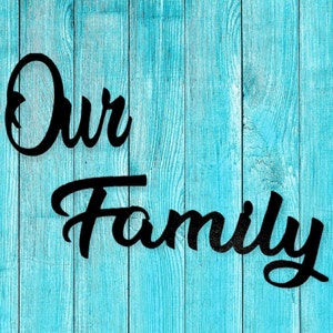Wall Words, Our Family Wall Art, Family Wall Art Text, Our Adventures ...