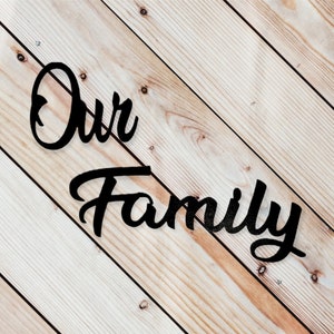 Wall Words, Our Family Wall Art, Family Wall Art Text, Our Adventures ...